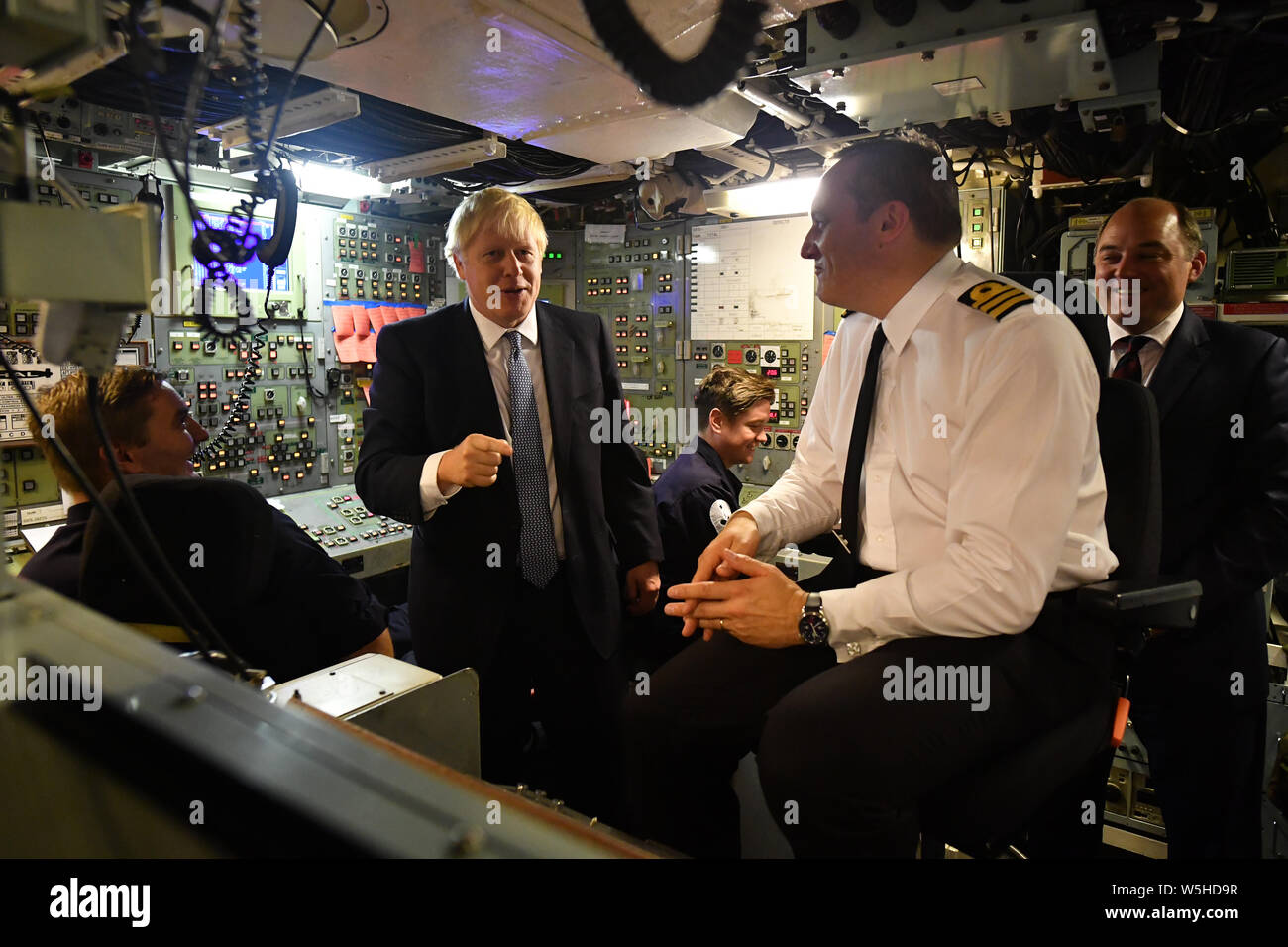 Prime Minister Boris Johnson with Defence Secretary Ben Wallace meets ...