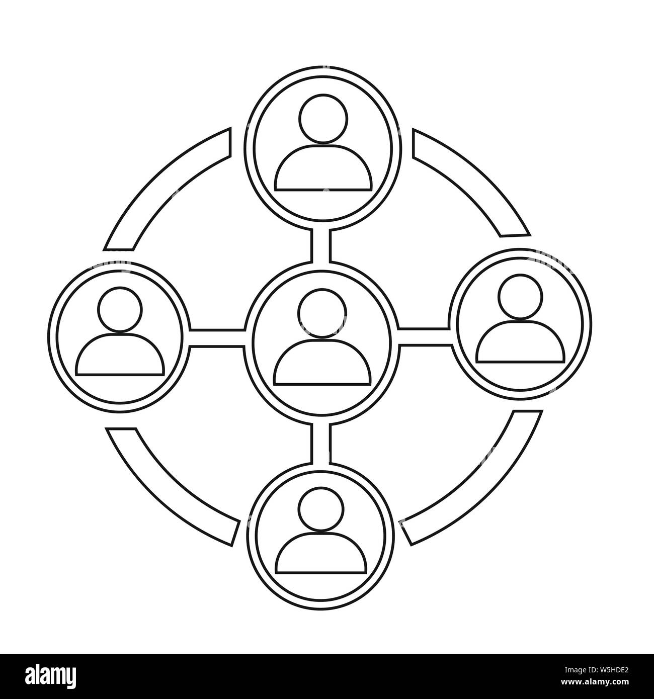 people network icon Stock Vector Image & Art - Alamy