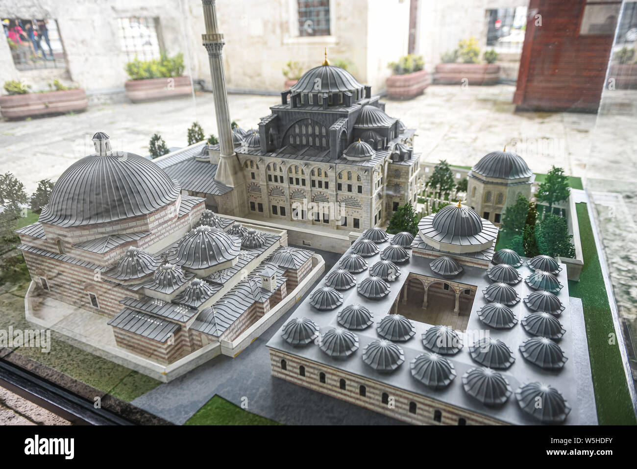Exterior Model view of Kilic Ali Pasha Complex, a mosque complex ...