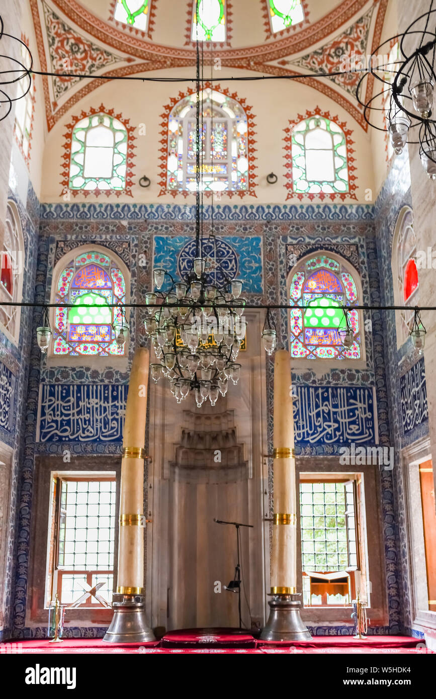 Interior view of Kilic Ali Pasha Mosque that is part of Ali Pasha ...