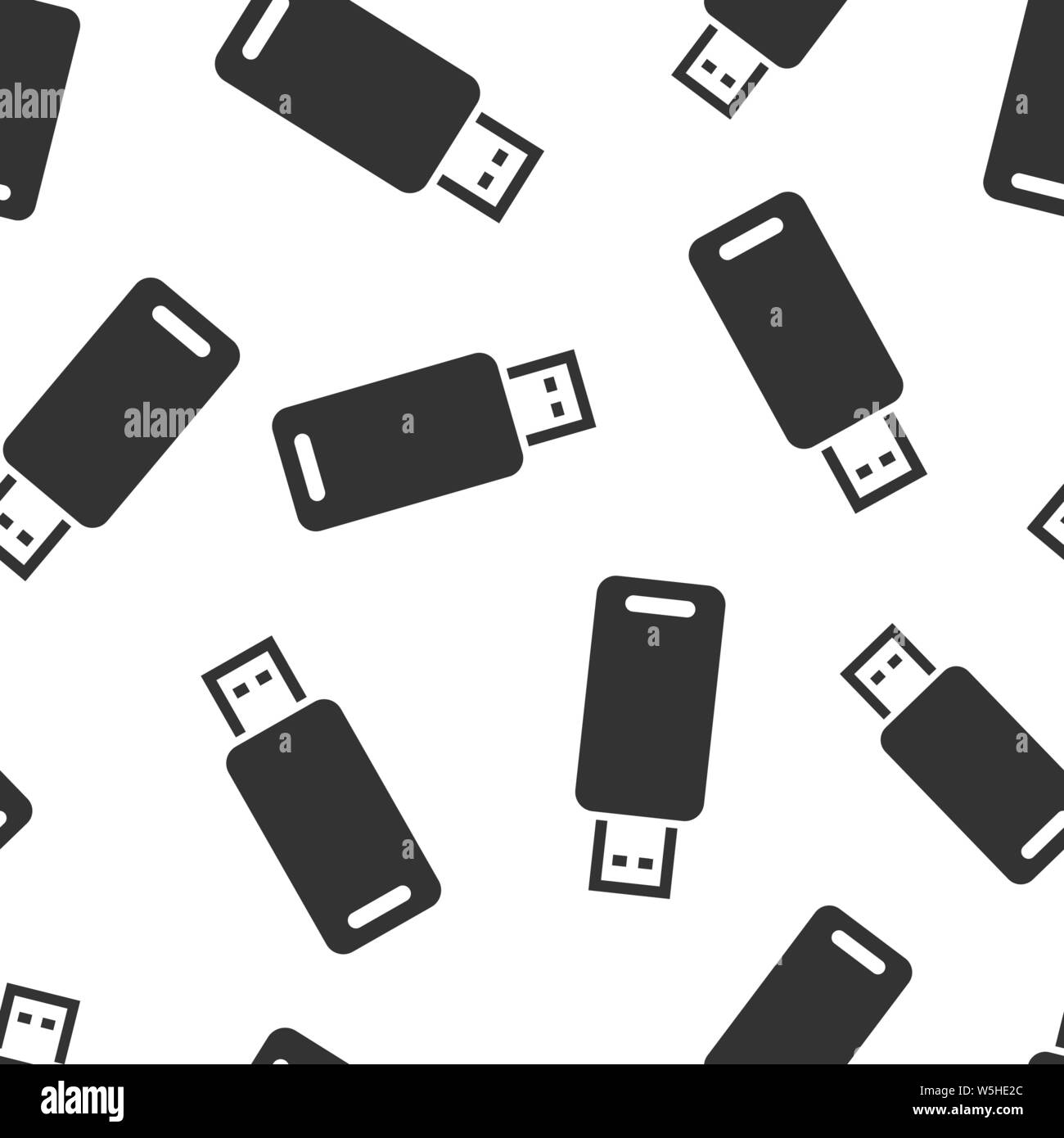 Usb drive icon seamless pattern background. Flash disk vector ...
