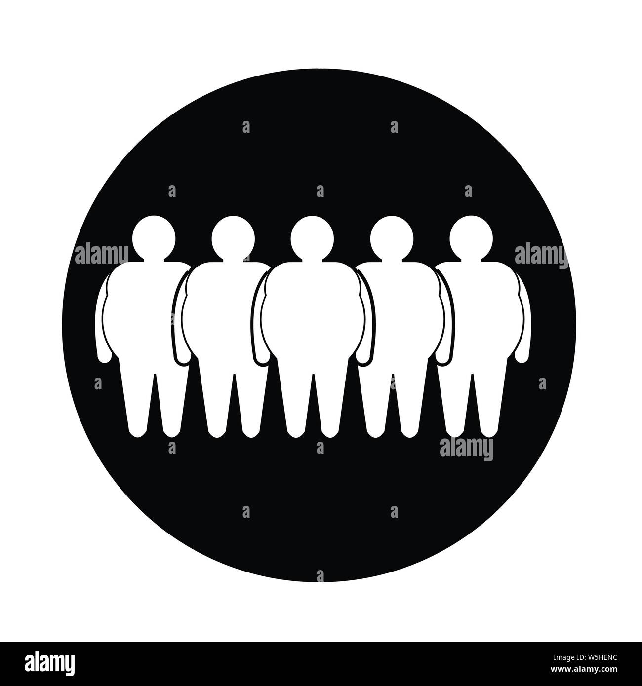 Excess fatness Stock Vector Images - Alamy