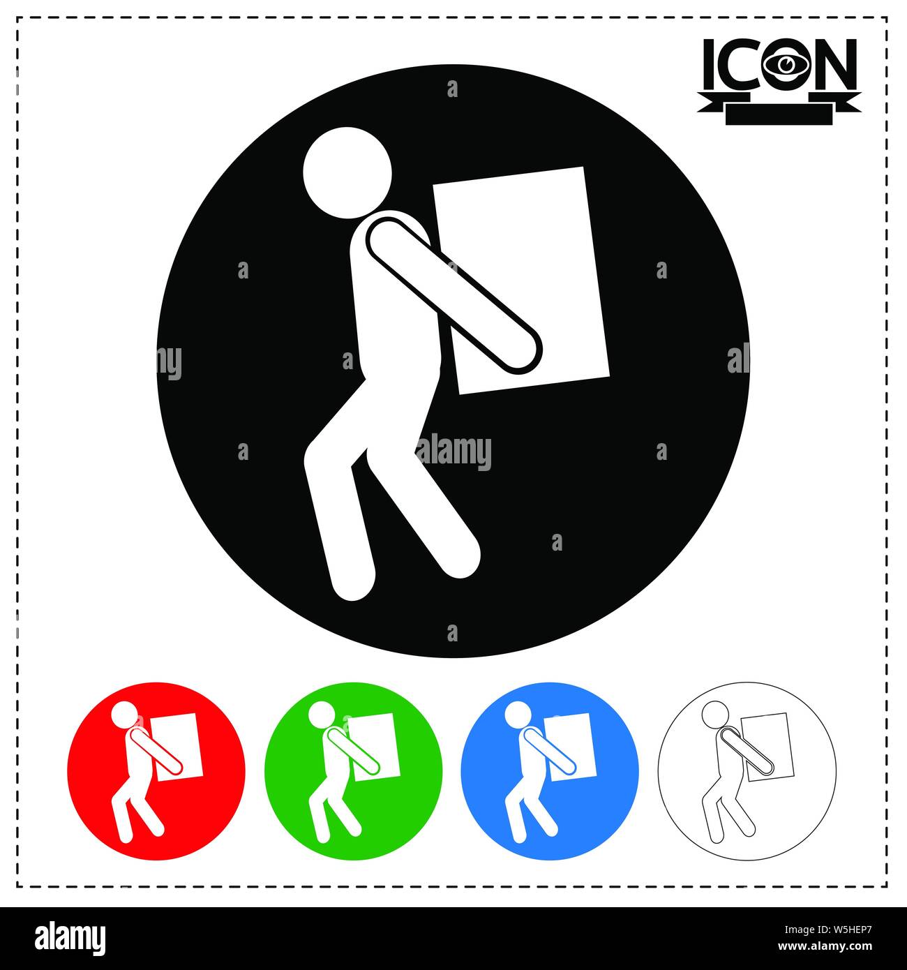 Strong man training push up Stock Vector Images - Alamy