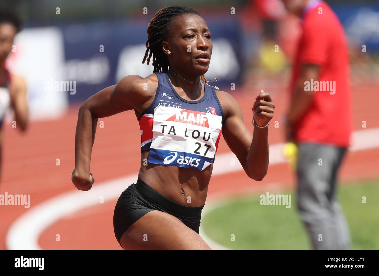 Marie Josee Ta Lou on Stade Francais (paris) 1/2 Finale 200 m during ...