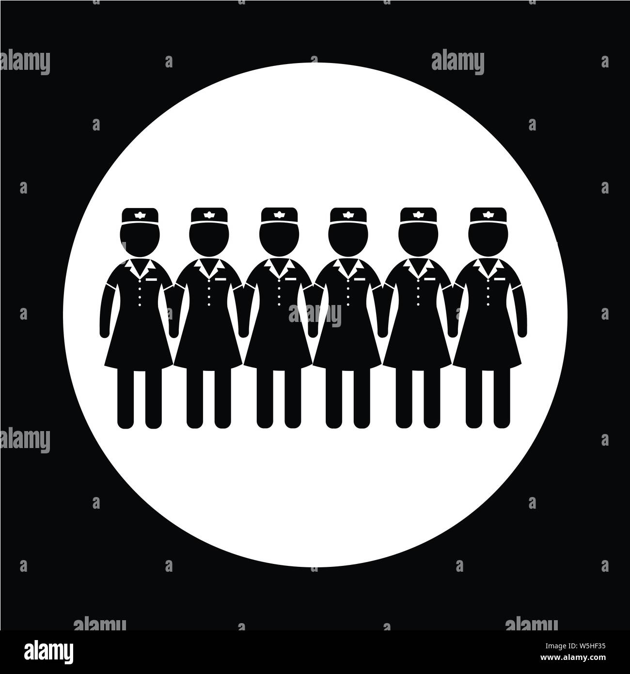 Air Hostess icon Stock Vector Image & Art - Alamy