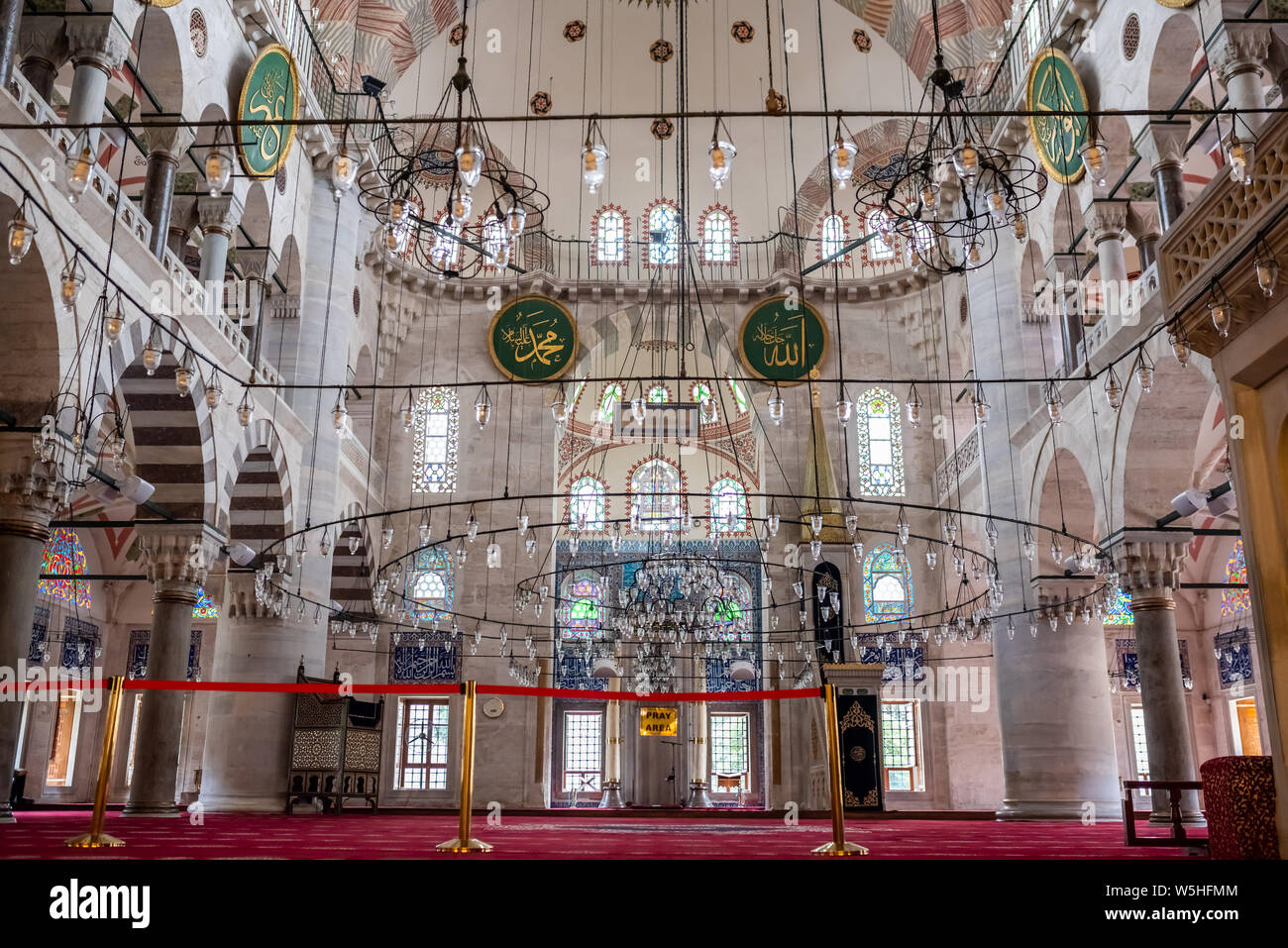 Interior view of Kilic Ali Pasha Mosque that is part of Ali Pasha ...