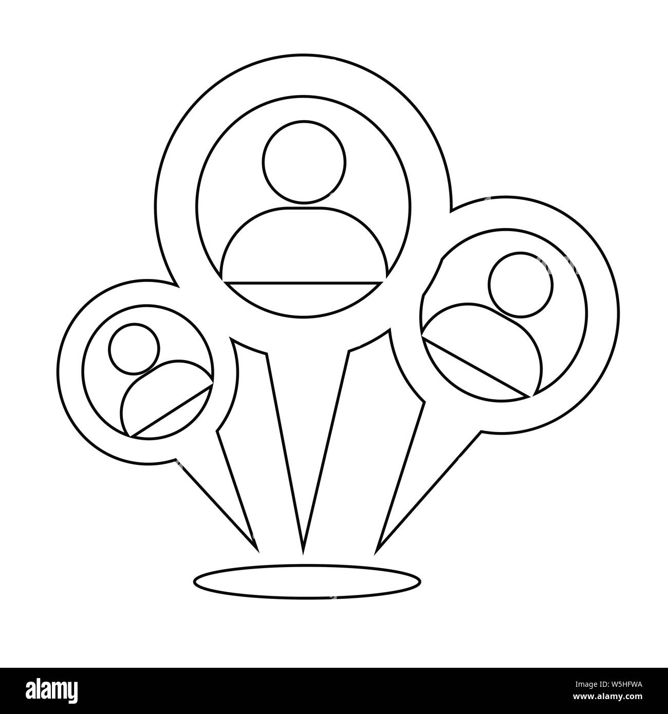 people network icon Stock Vector Image & Art - Alamy