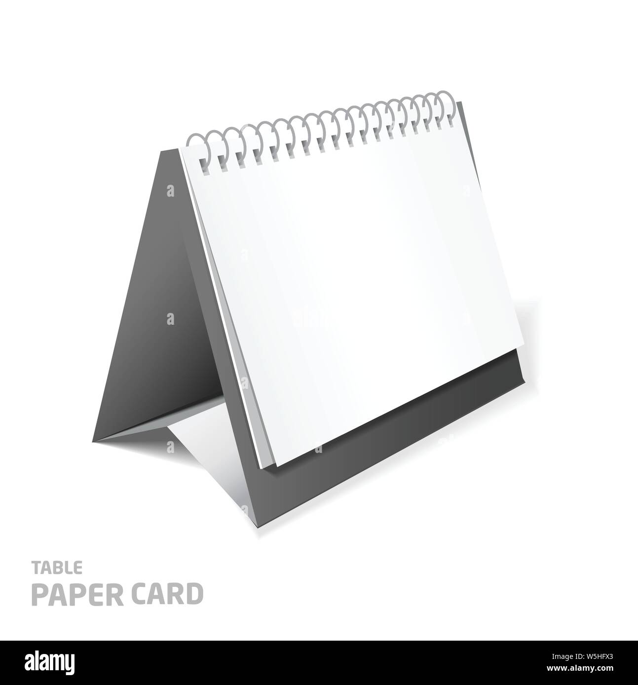 Table spiral calendar blank Stock Vector Images - Alamy