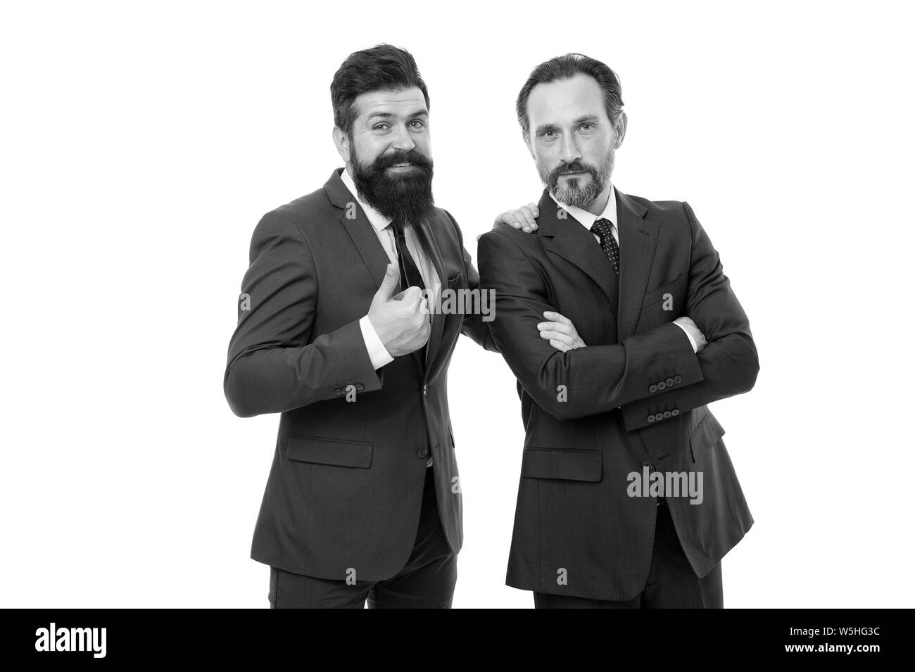Well groomed business men Black and White Stock Photos & Images - Alamy