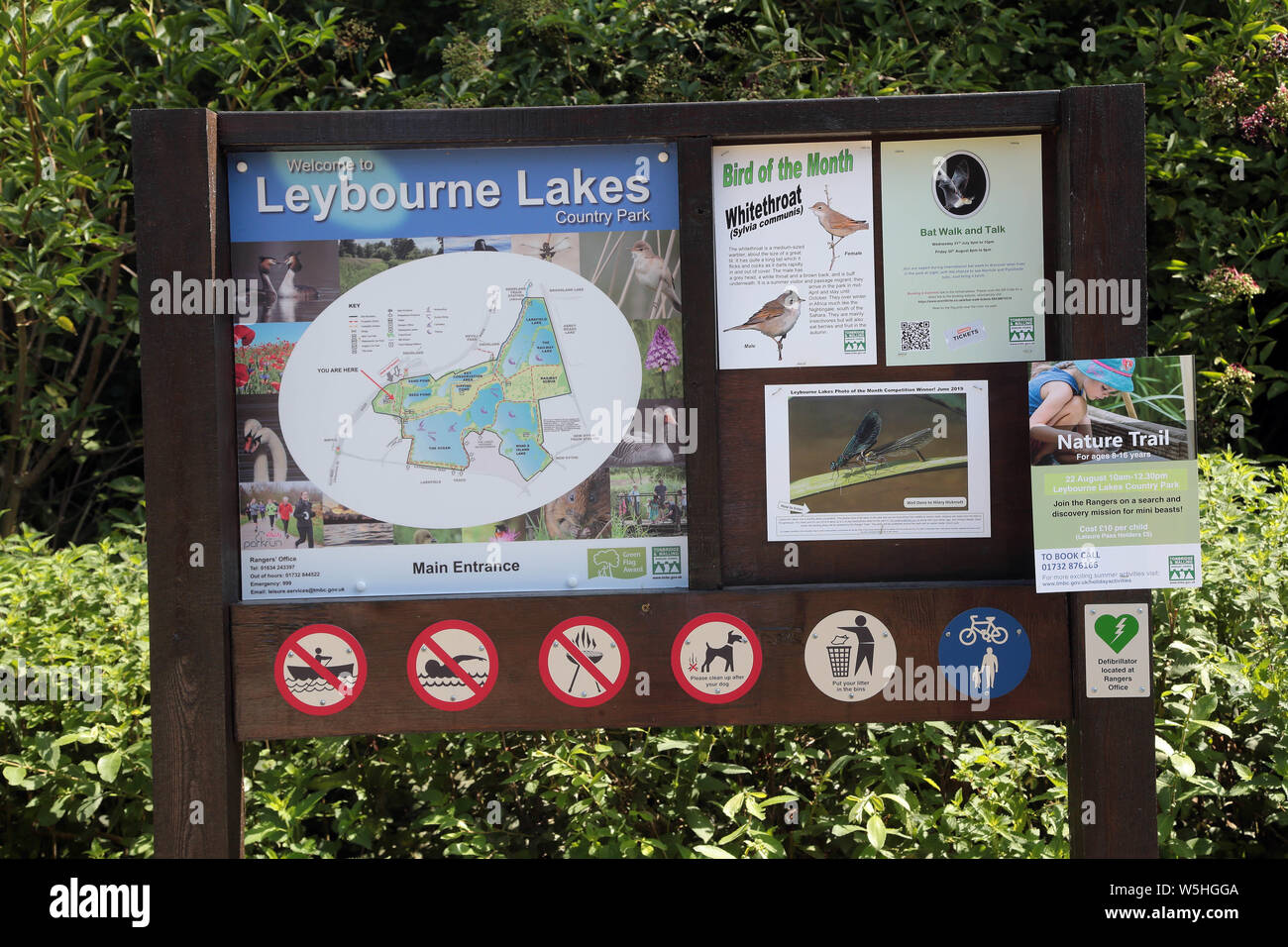 Leybourne Lakes Country Park Larkfield Kent Stock Photo - Alamy