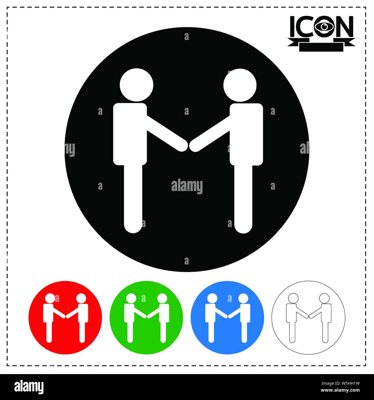 People Handshake Icon Stock Vector Image & Art - Alamy