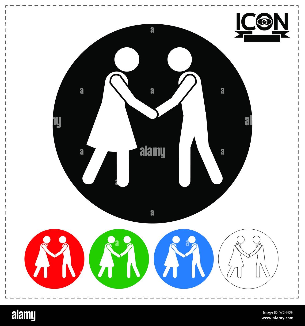 People Handshake Icon Stock Vector Image & Art - Alamy