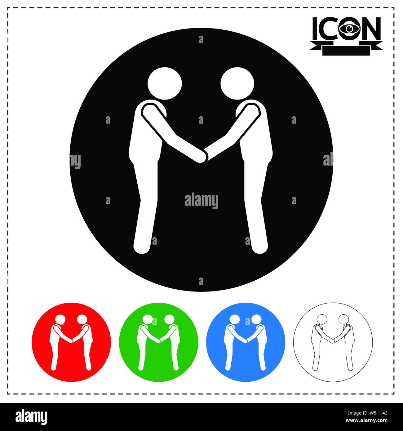 People Handshake Icon Stock Vector Image & Art - Alamy