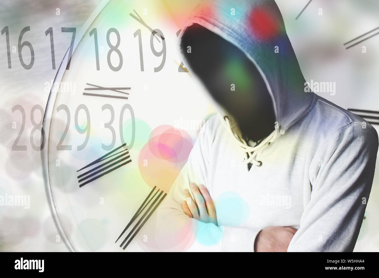 Hacker typing on futuristic computer hi-res stock photography and ...