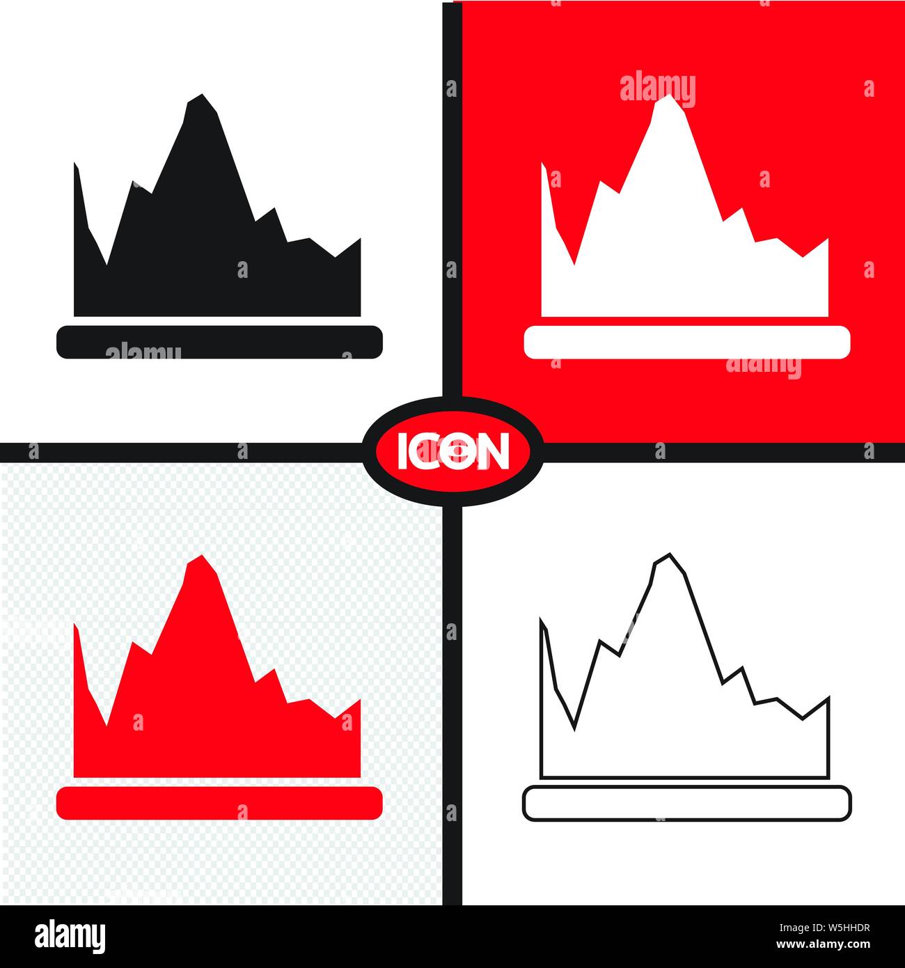 Graph chart icon Stock Vector Image & Art - Alamy