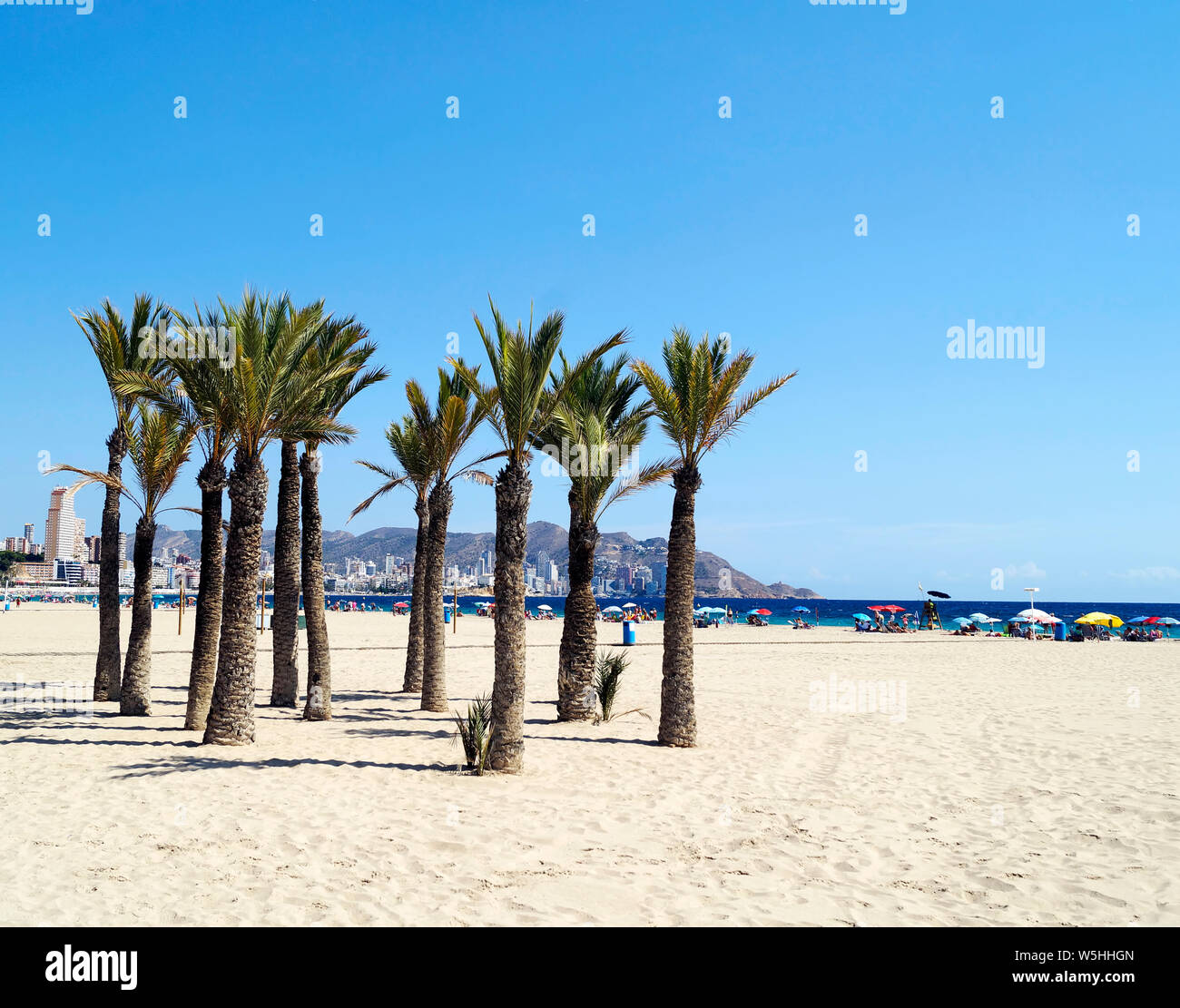 Benidorm town beach resort hi-res stock photography and images - Alamy