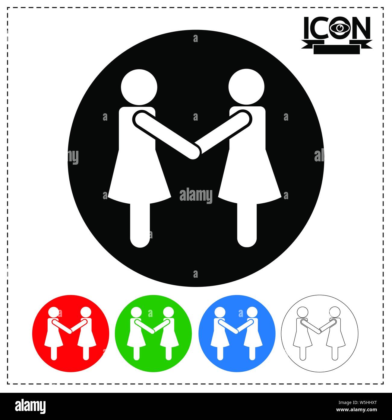 People Handshake Icon Stock Vector Image & Art - Alamy