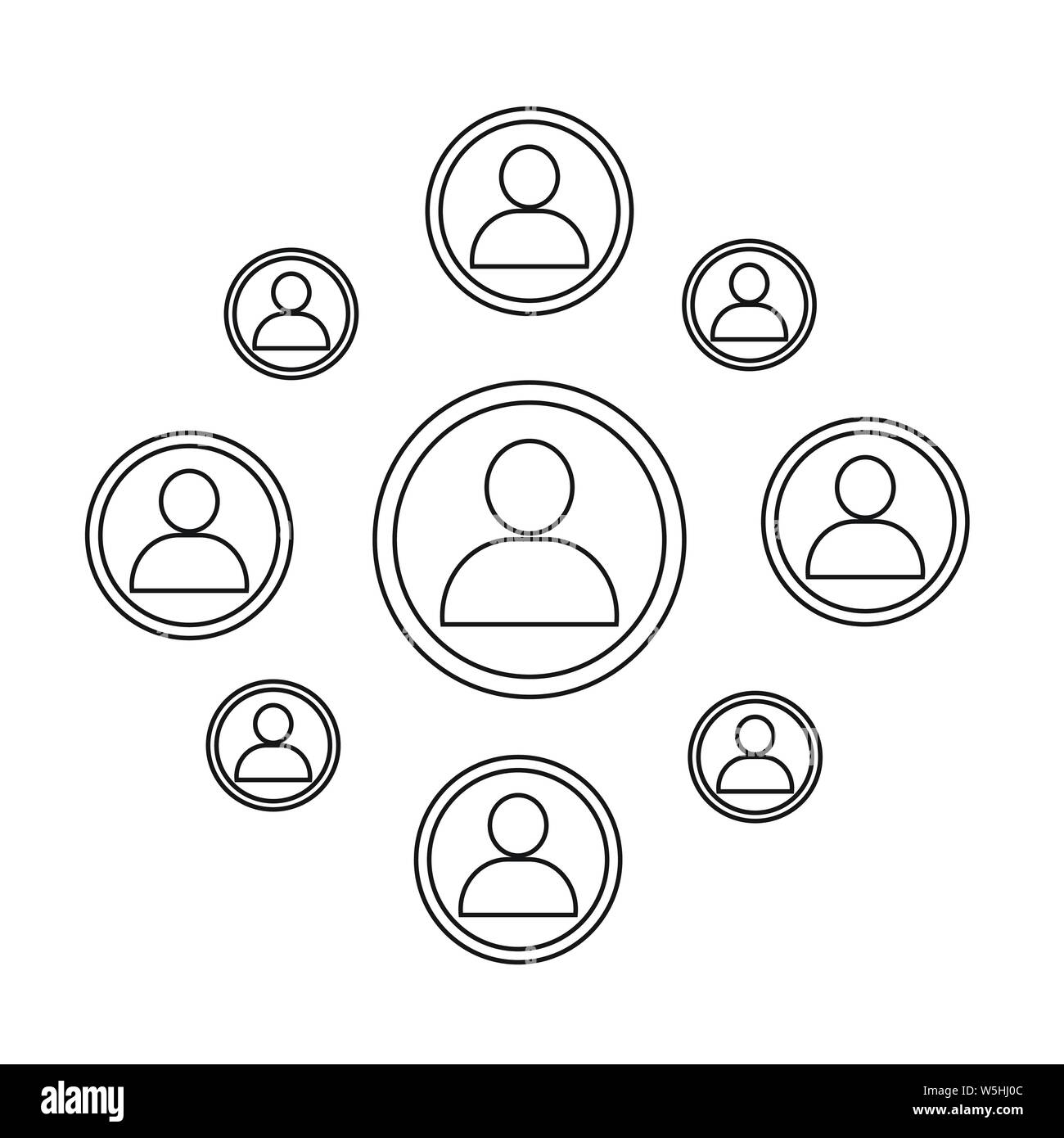 people network icon Stock Vector Image & Art - Alamy