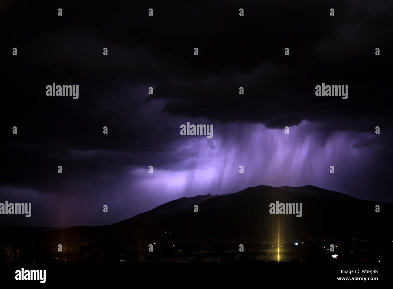 lightning on the mountain Ara in Armenia Stock Photo - Alamy