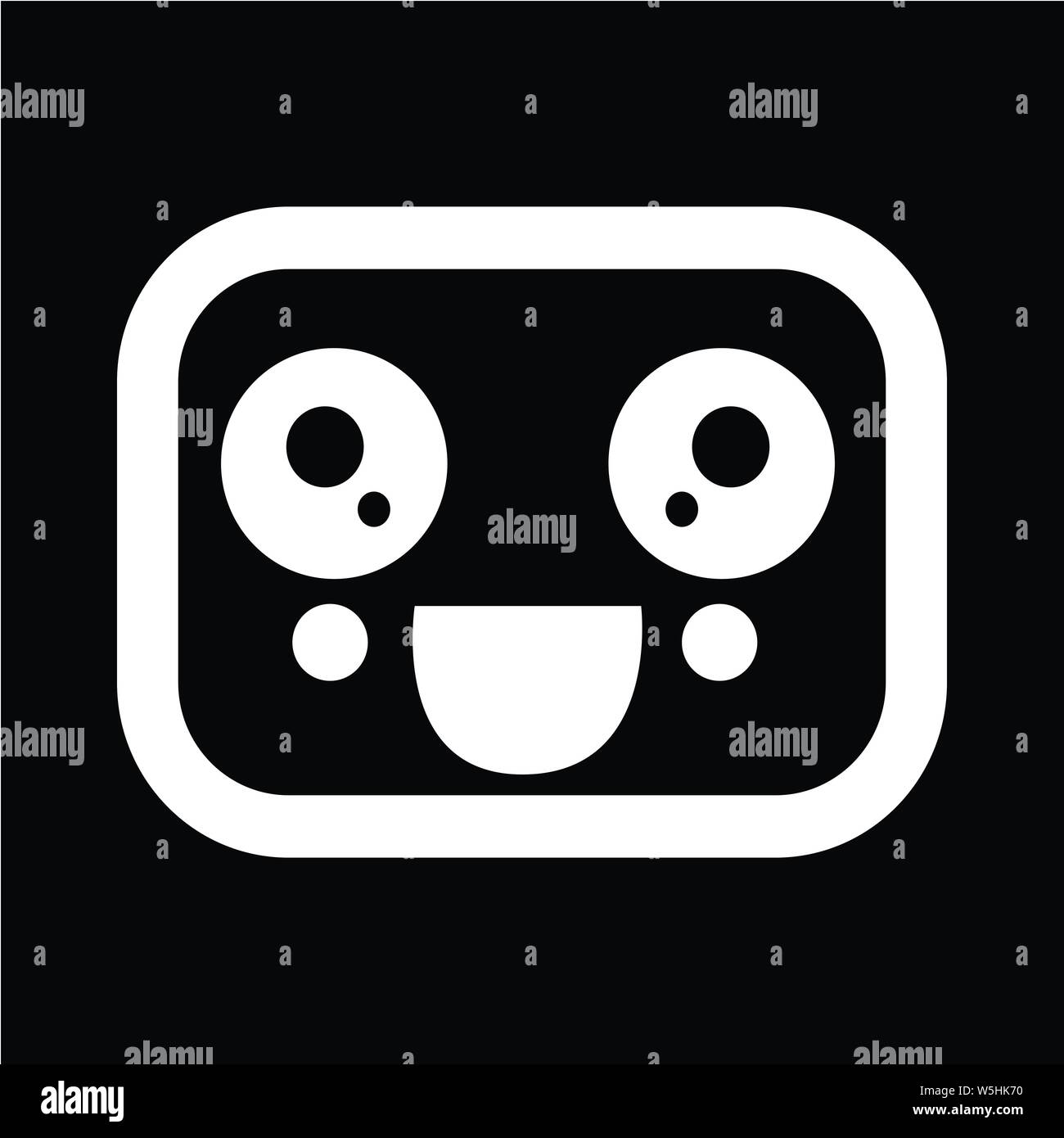 Kawaii cute face icon Stock Vector Image & Art - Alamy