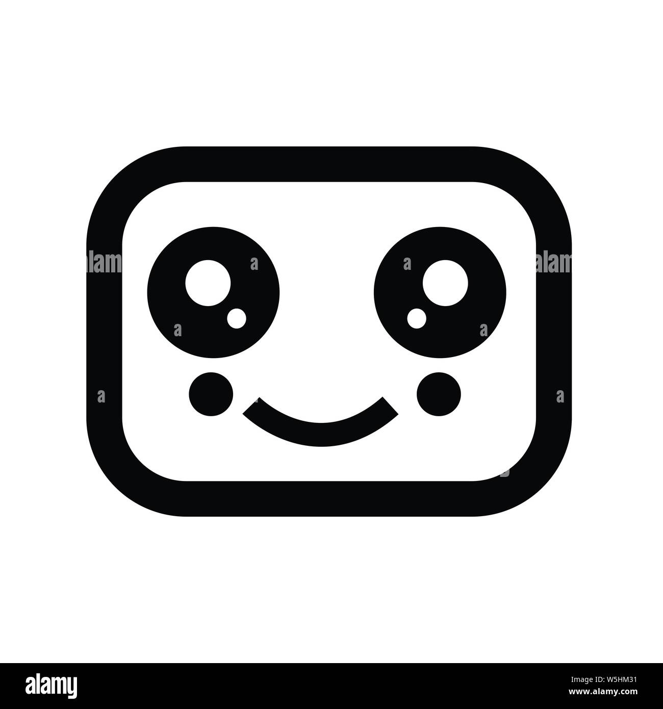 Kawaii cute face icon Stock Vector Image & Art - Alamy
