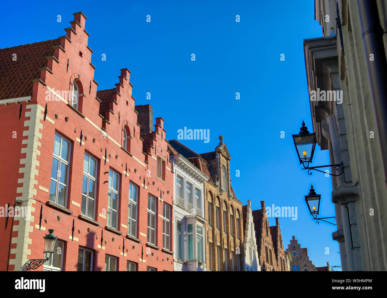 A view of the streets and architecture of Bruges (Brugge), Belgium ...