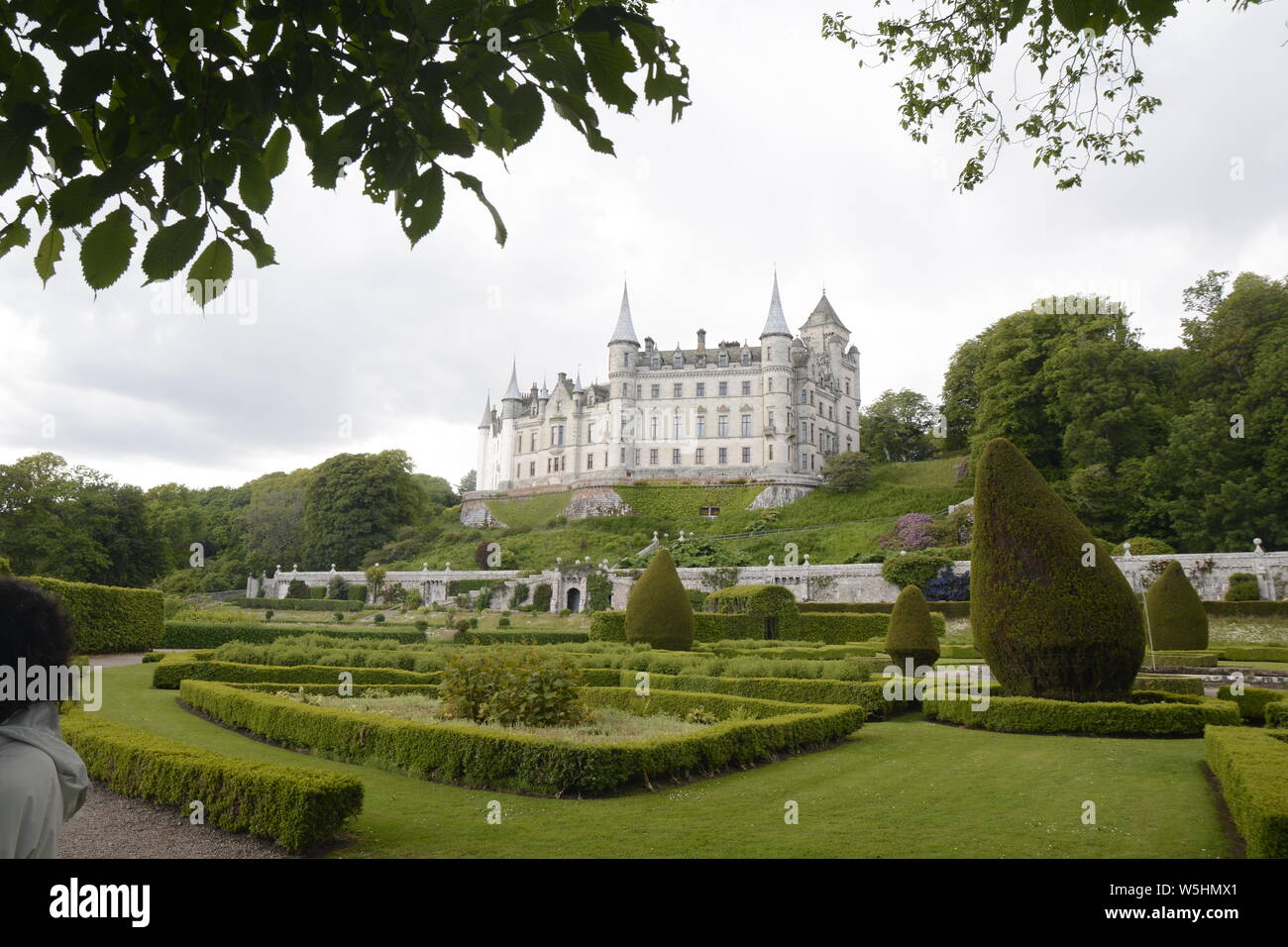 Dunrobin Castle and Gardens, Scottish Highlands. It is the largest ...