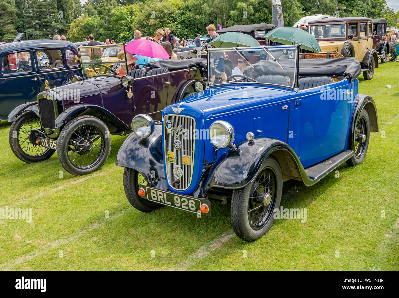 Two Austin Seven veteran cars side by side on display at the annual ...
