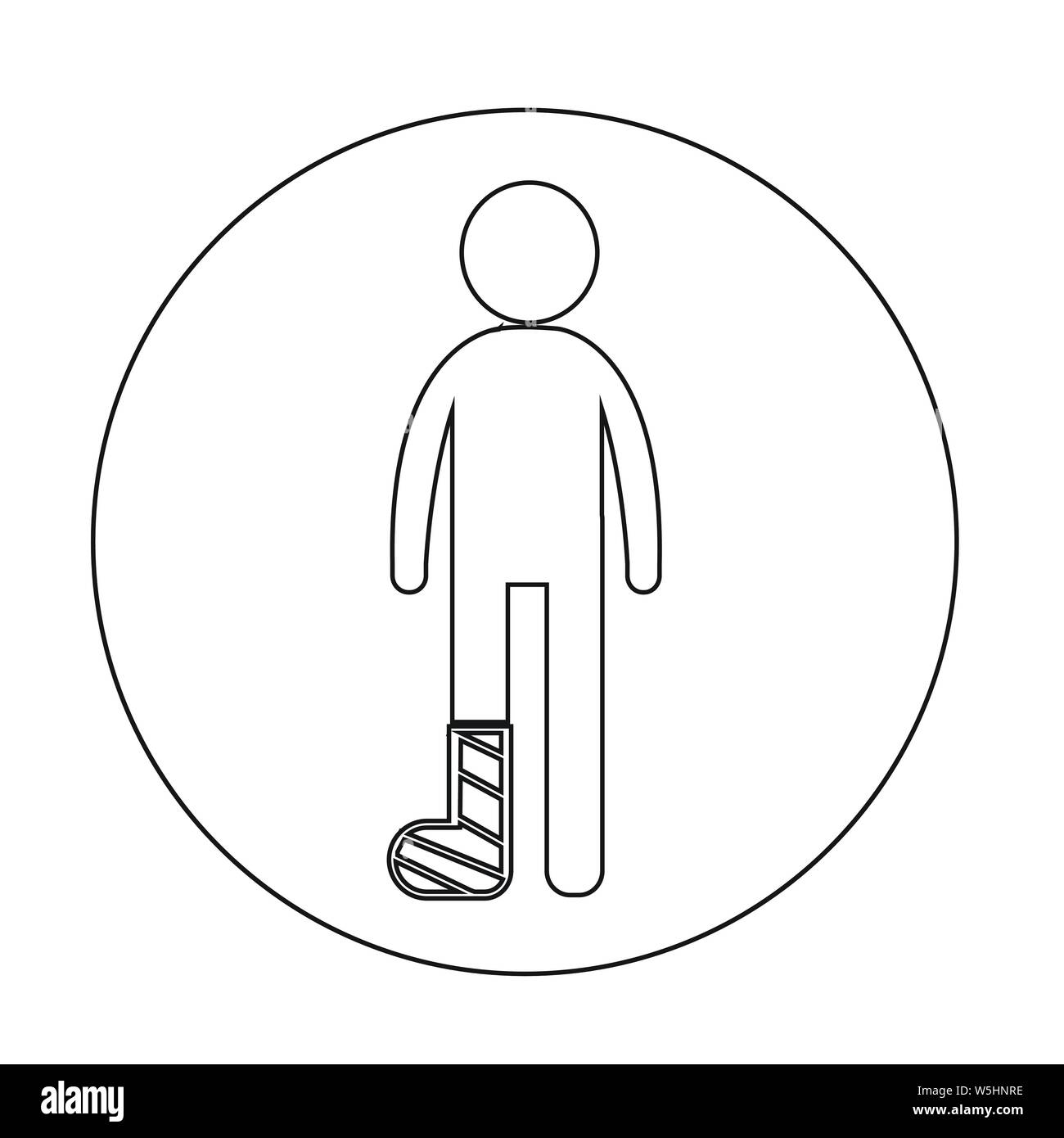 People injury icon Stock Vector Image & Art - Alamy