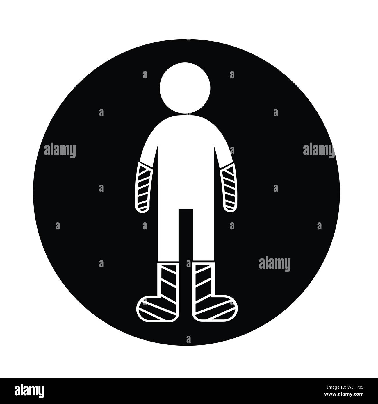 People injury icon Stock Vector Image & Art - Alamy