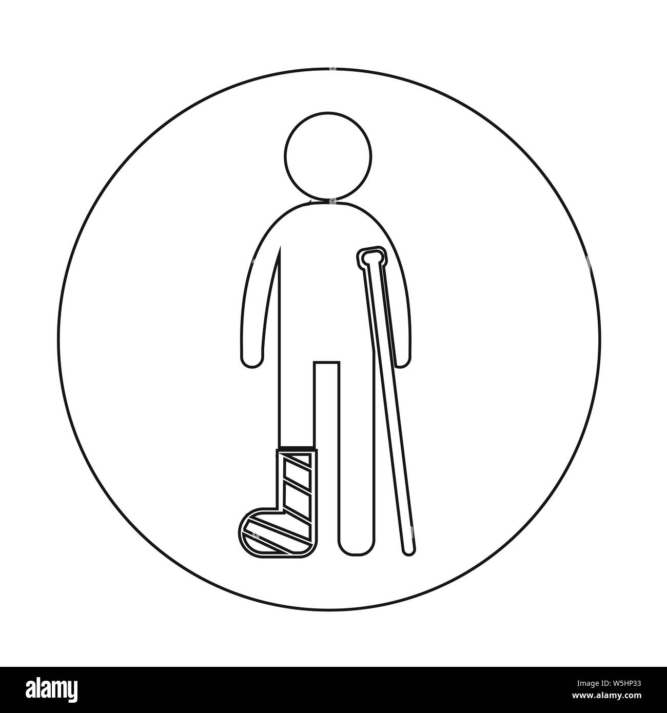 People injury icon Stock Vector Image & Art - Alamy