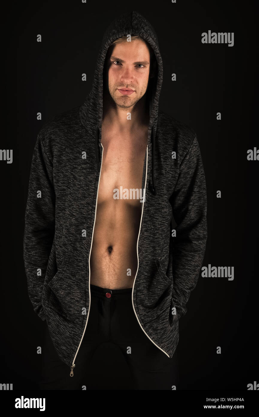 Feeling confident. Male beauty and masculinity. Guy attractive ...