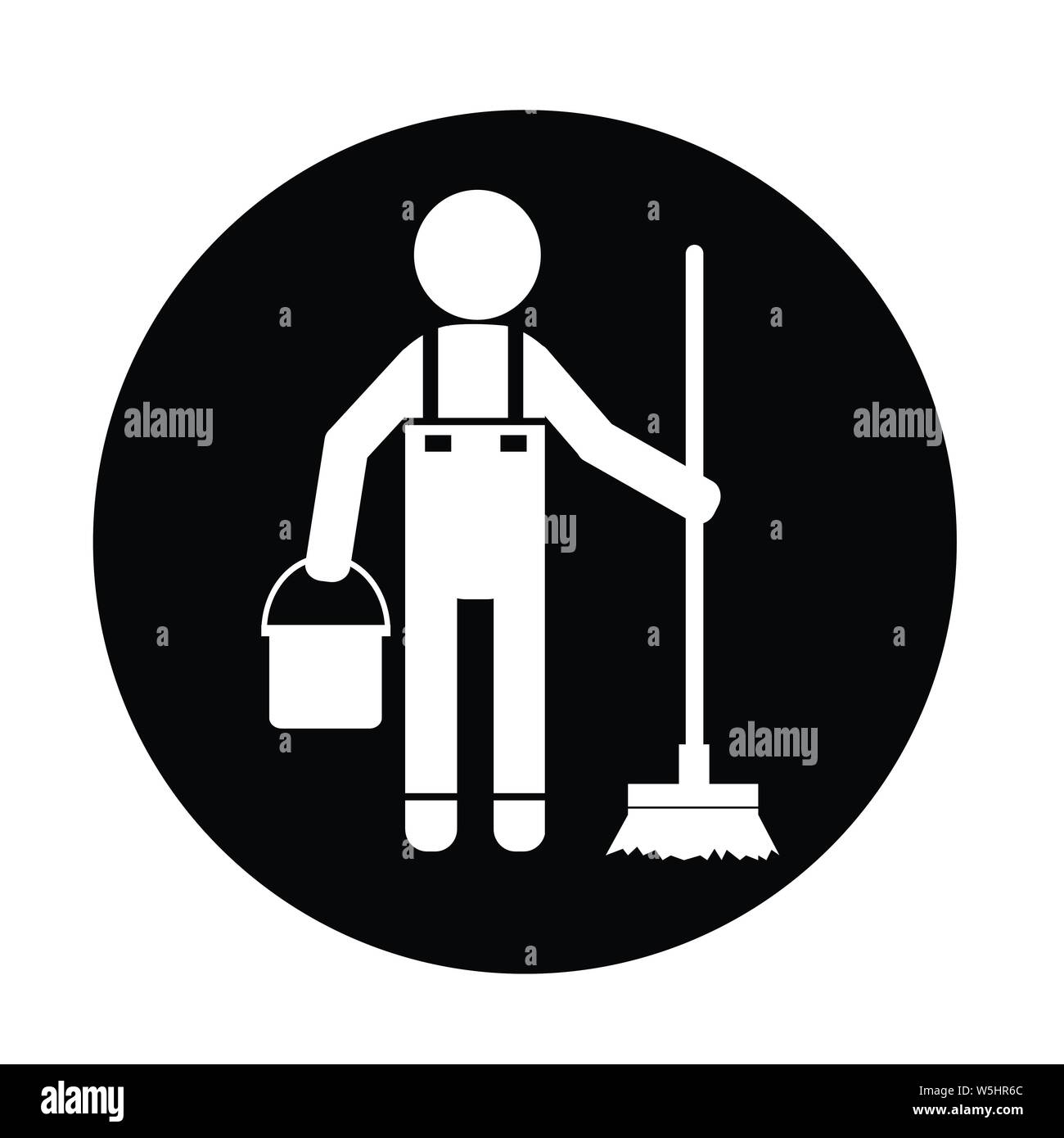 Cleaner Man icon Stock Vector Image & Art - Alamy