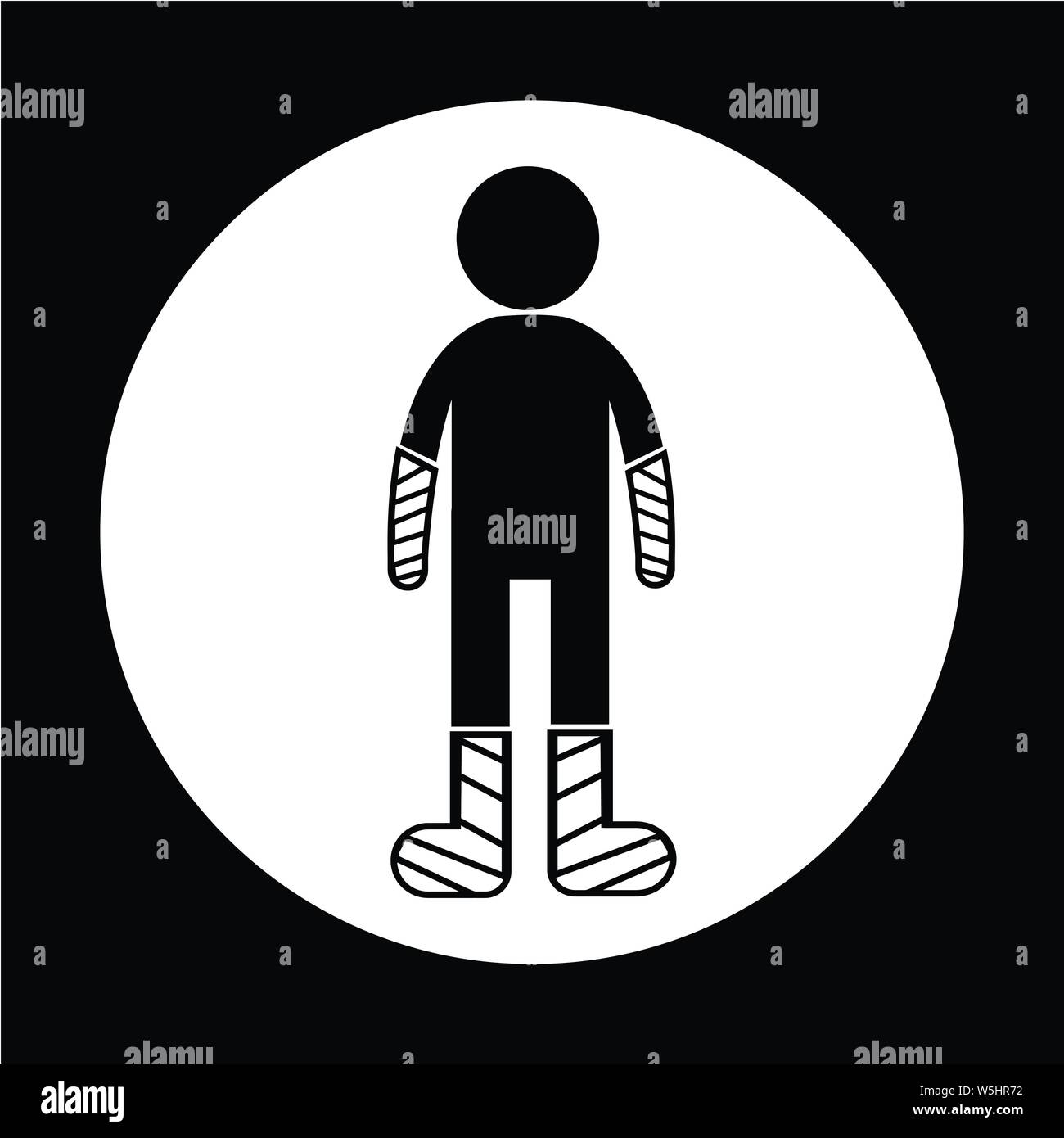 People injury icon Stock Vector Image & Art - Alamy