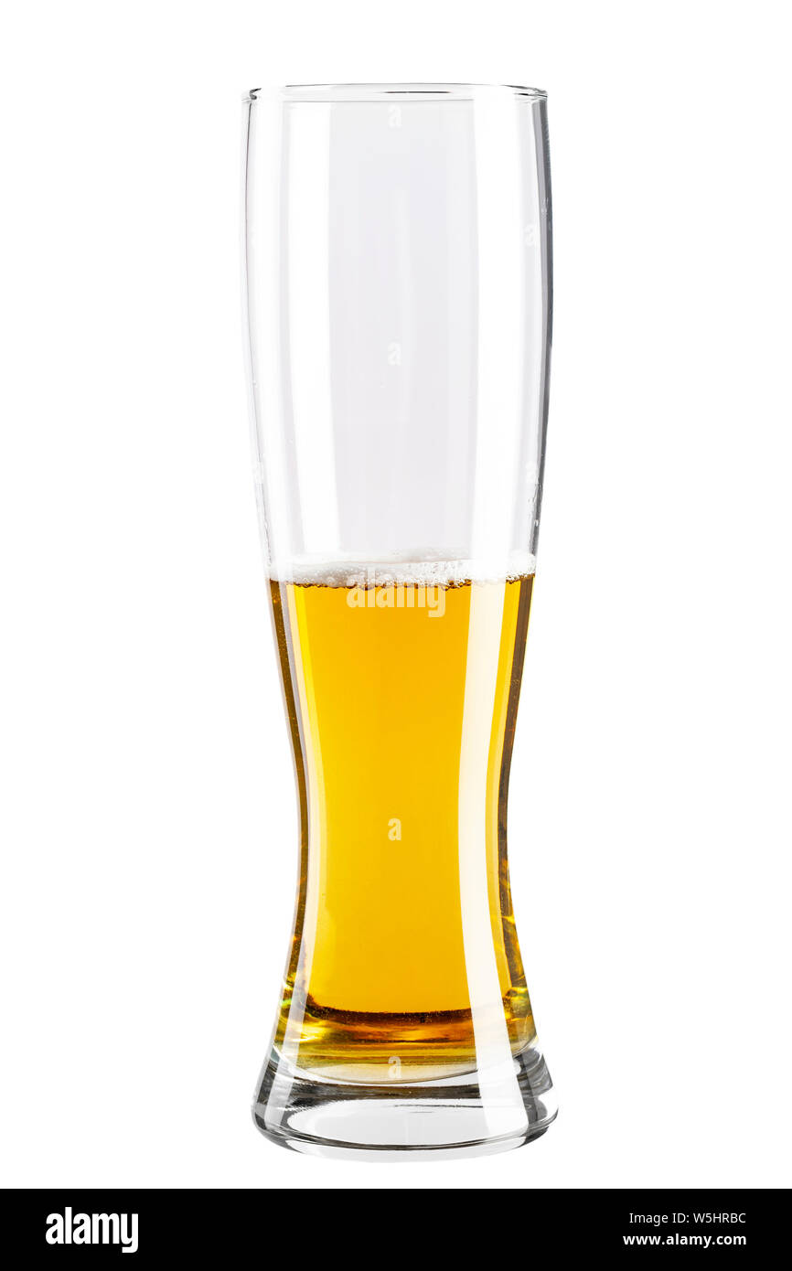Glass of beer isolated. Clipping Path Stock Photo - Alamy