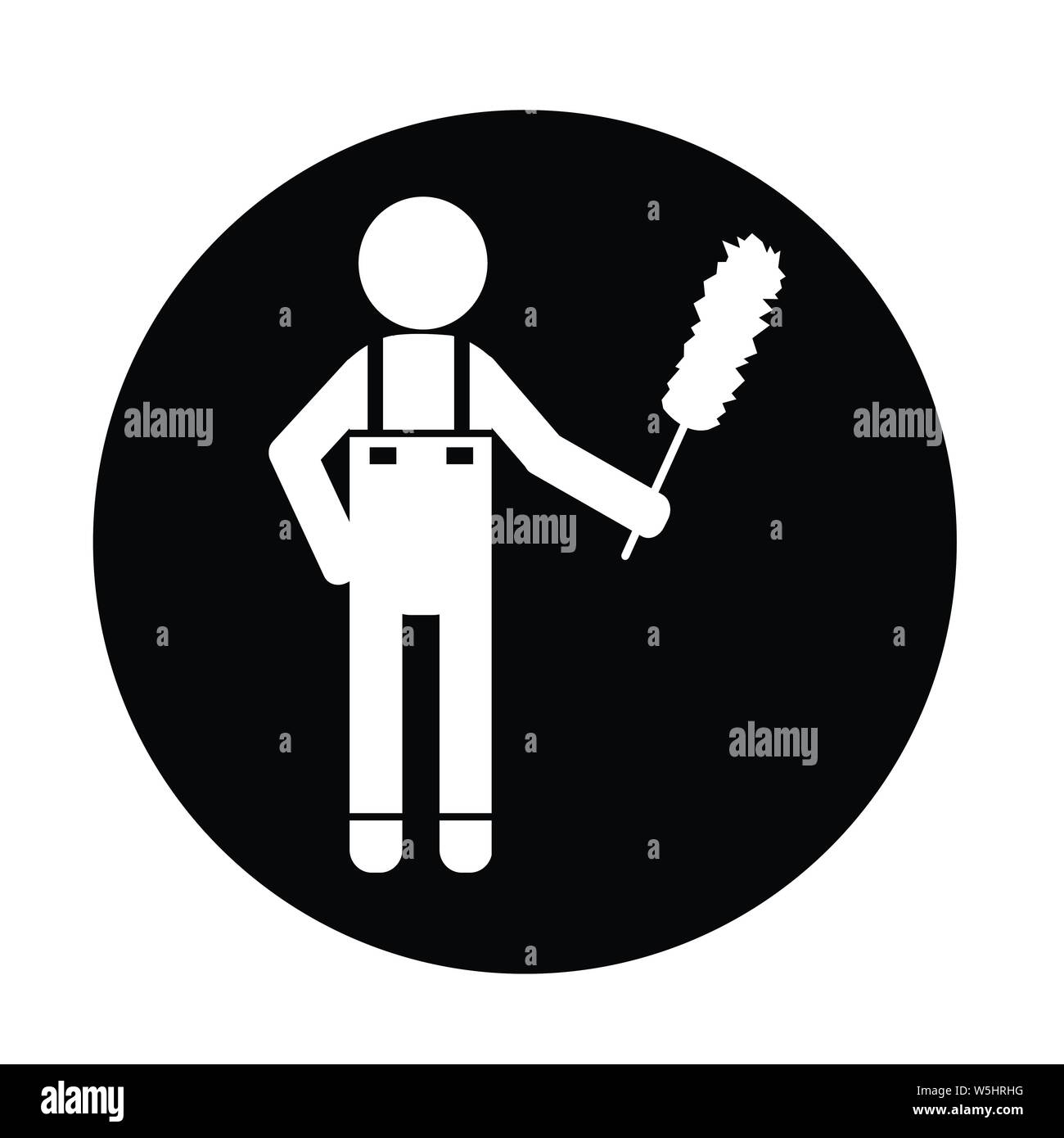 Cleaner Man icon Stock Vector Image & Art - Alamy