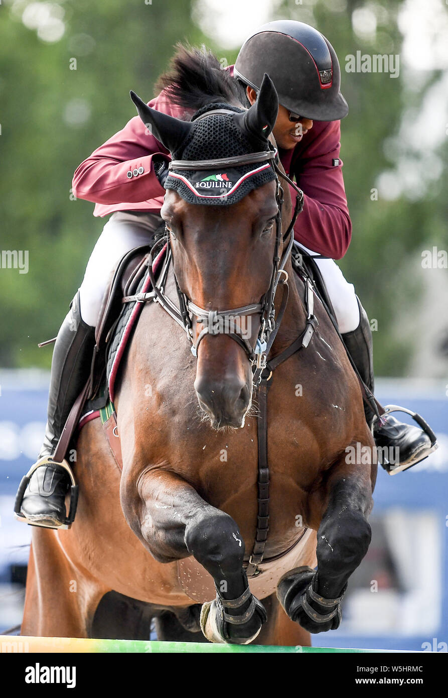 Berlin, Germany. 27th July, 2019. Equestrian sports/jumping: Global ...