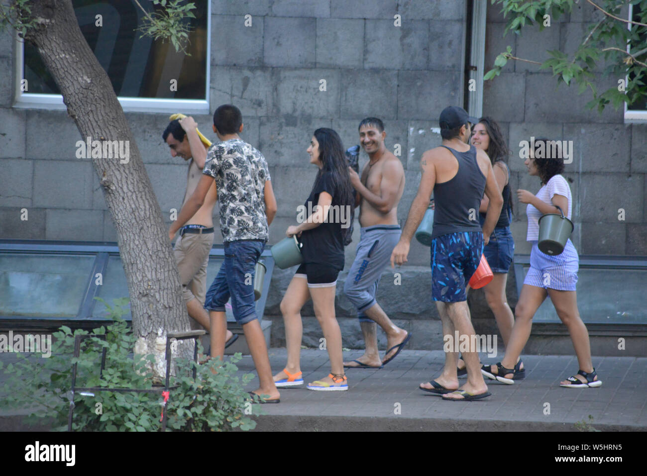 July 28, 2019, Yerevan, Republic of Armenia: Vardavar is the Pre ...