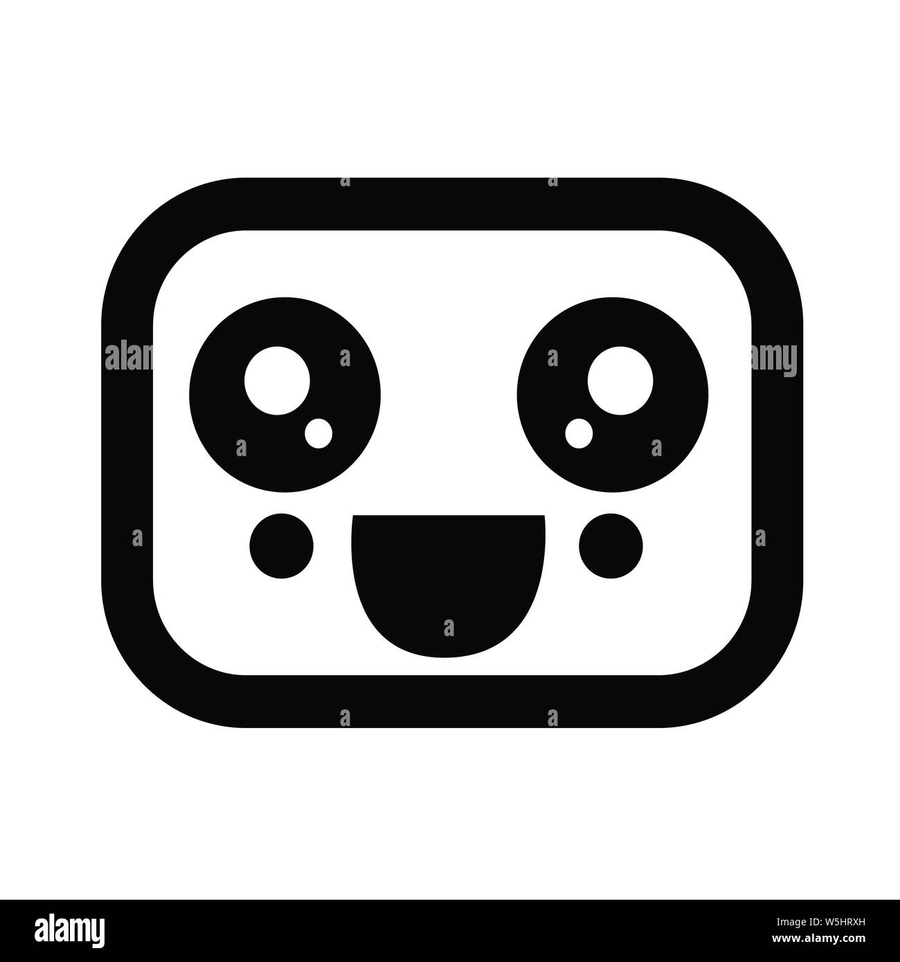 Kawaii cute face icon Stock Vector Image & Art - Alamy