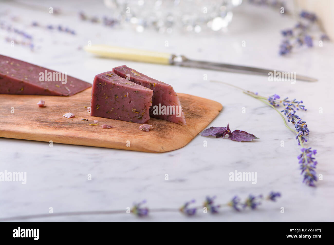 Lavender cheese hi-res stock photography and images - Alamy