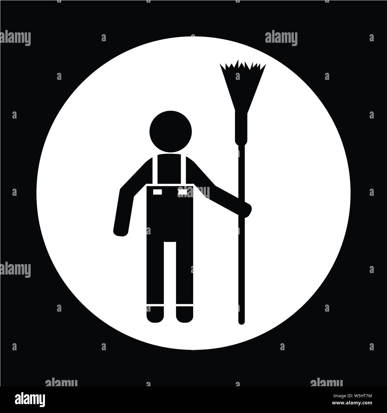 Cleaner Man icon Stock Vector Image & Art - Alamy