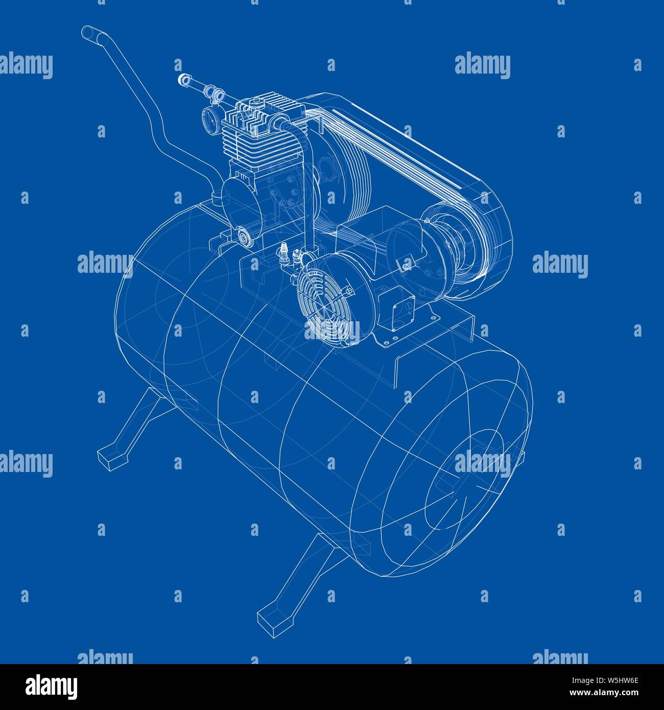 Pneumatic cylinder Stock Vector Images - Alamy