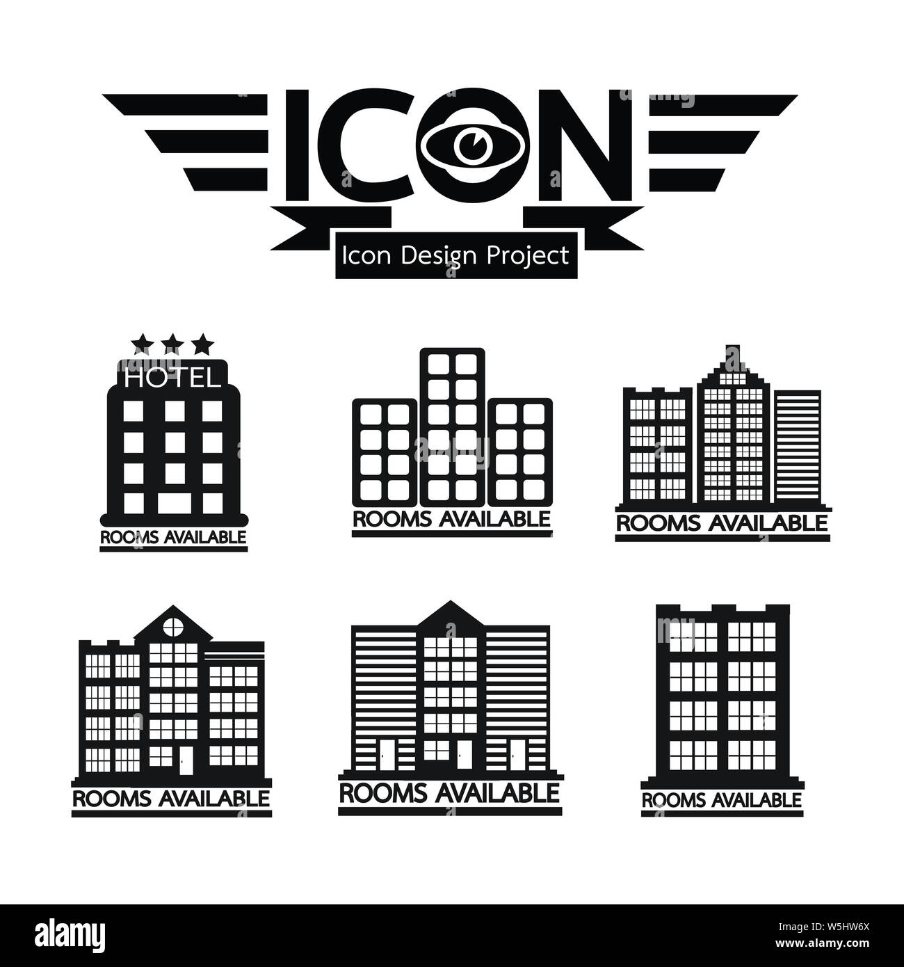 Hotel Rooms Available icon Stock Vector Image & Art - Alamy