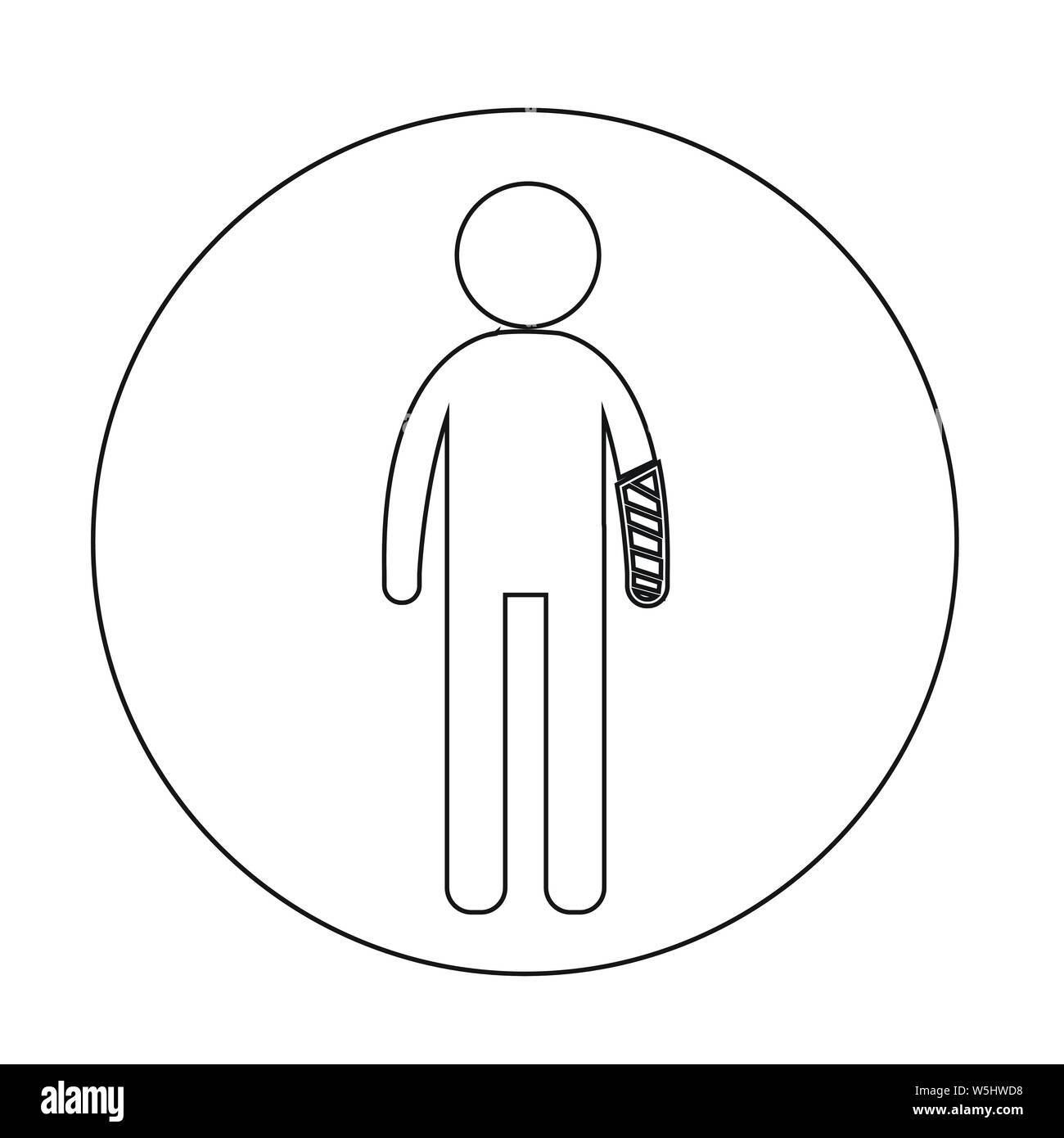 People injury icon Stock Vector Image & Art - Alamy