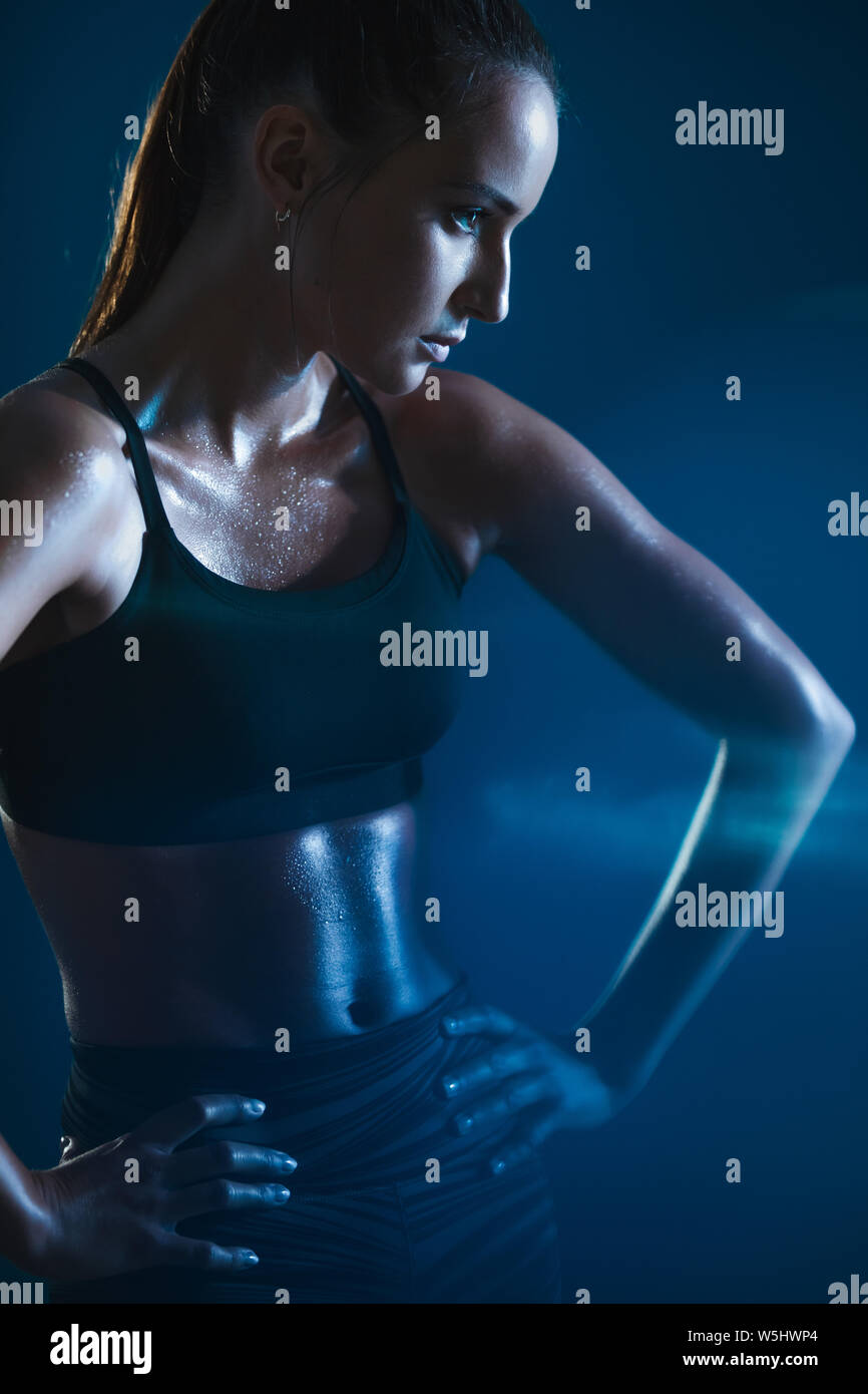 Female Athlete Sweating