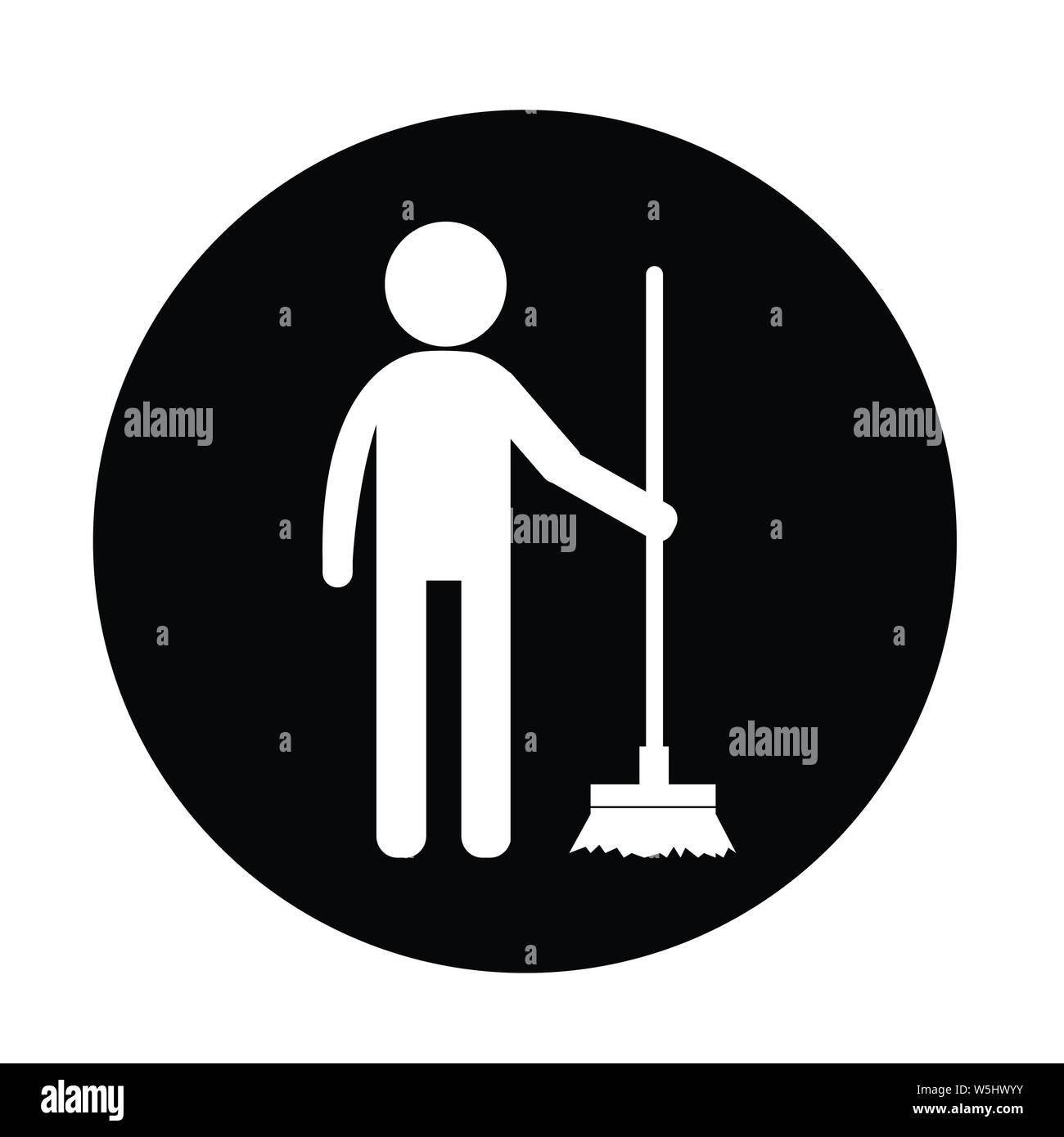 Cleaner Man icon Stock Vector Image & Art - Alamy