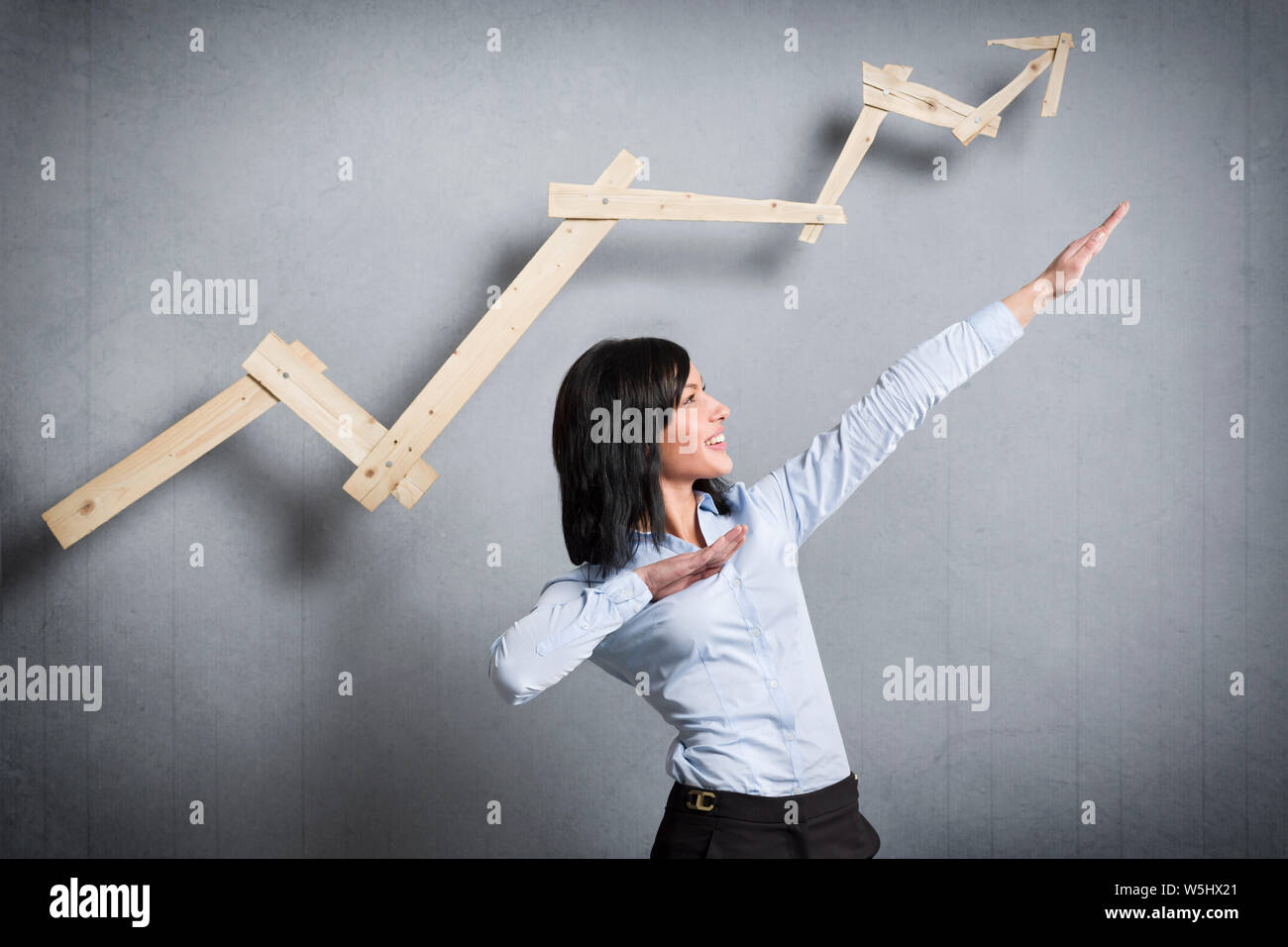 Rising up chart hi-res stock photography and images - Alamy