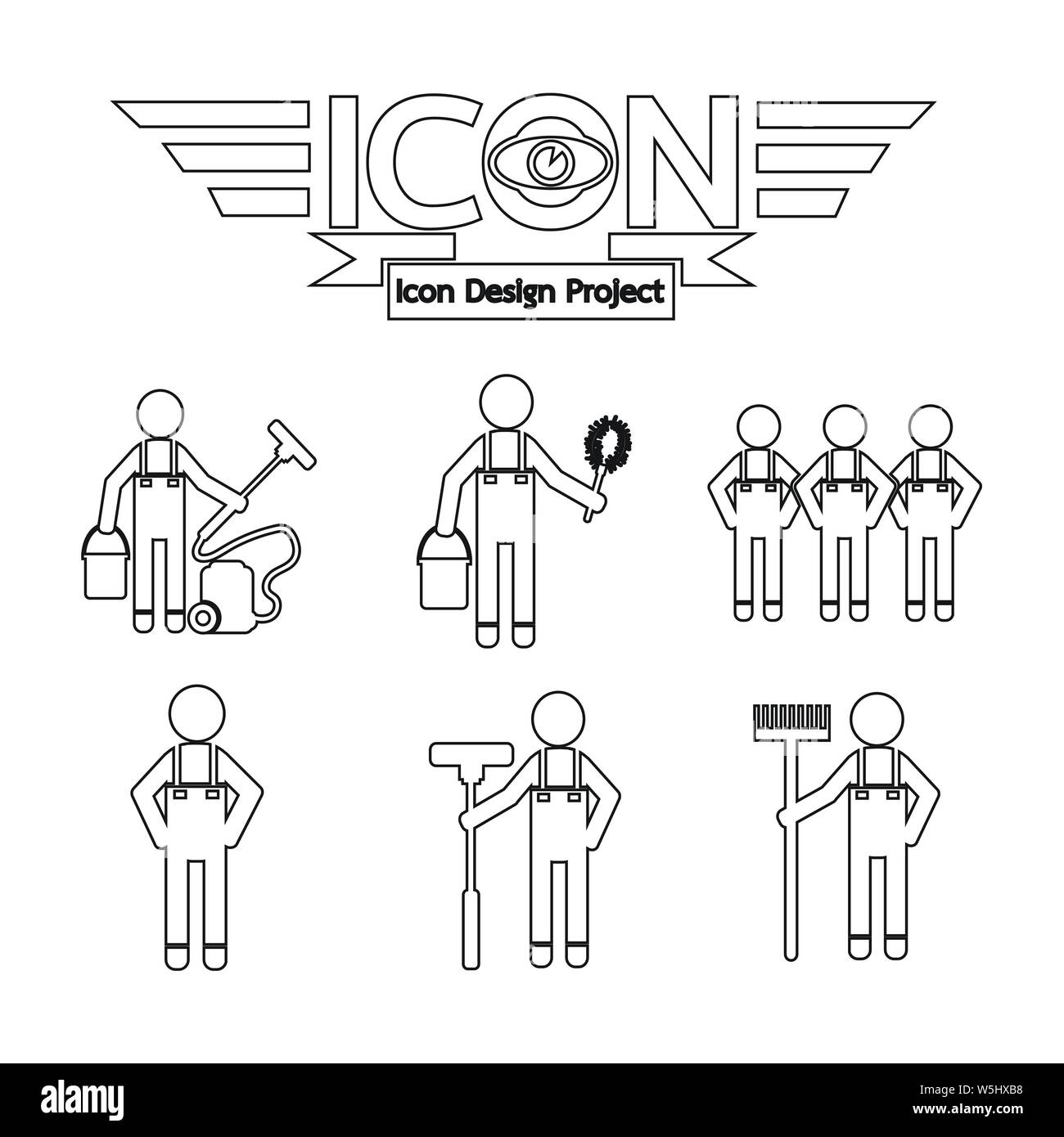 Stick vacuum cleaner icon hi-res stock photography and images - Alamy