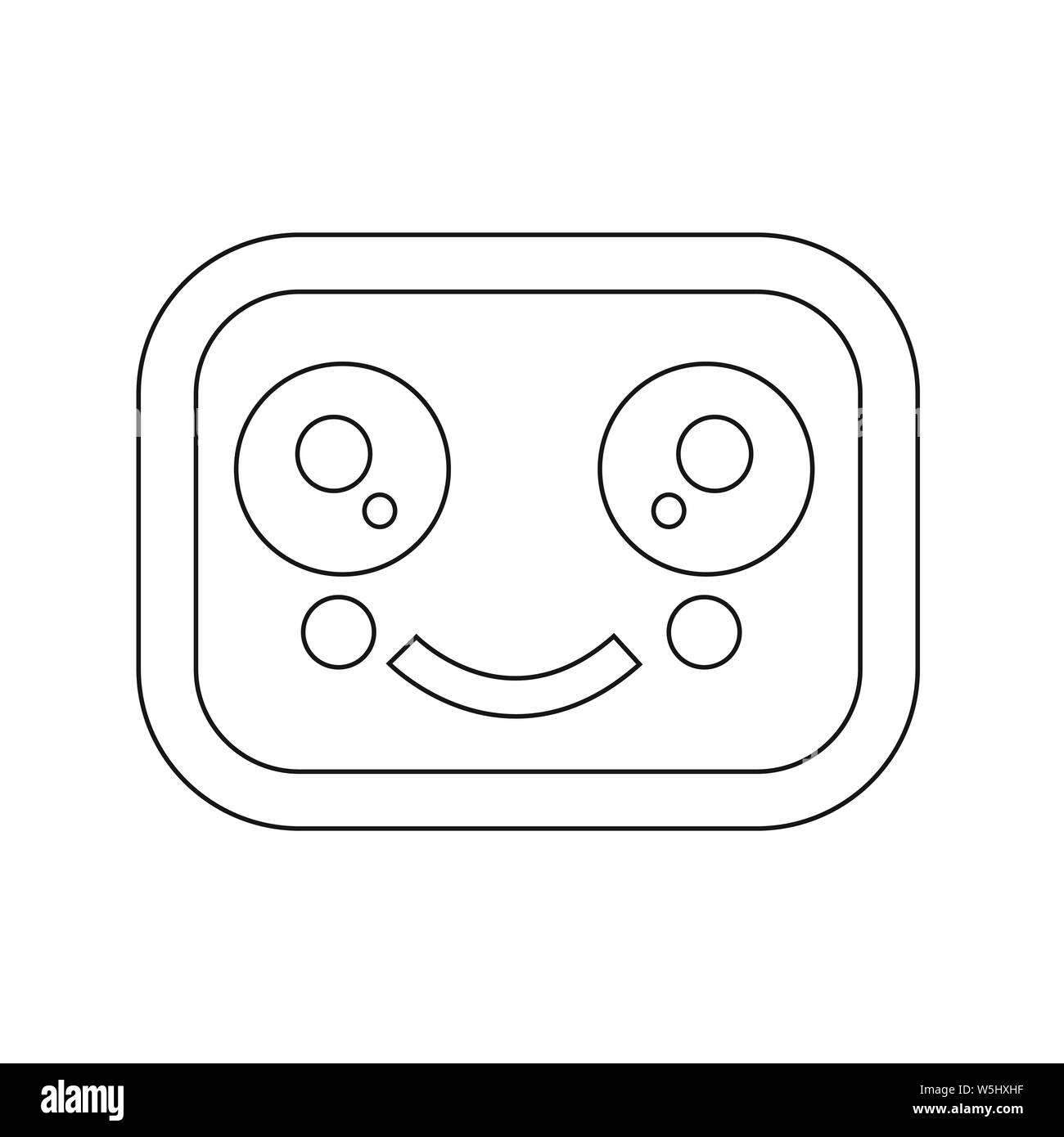 Kawaii cute face icon Stock Vector Image & Art - Alamy