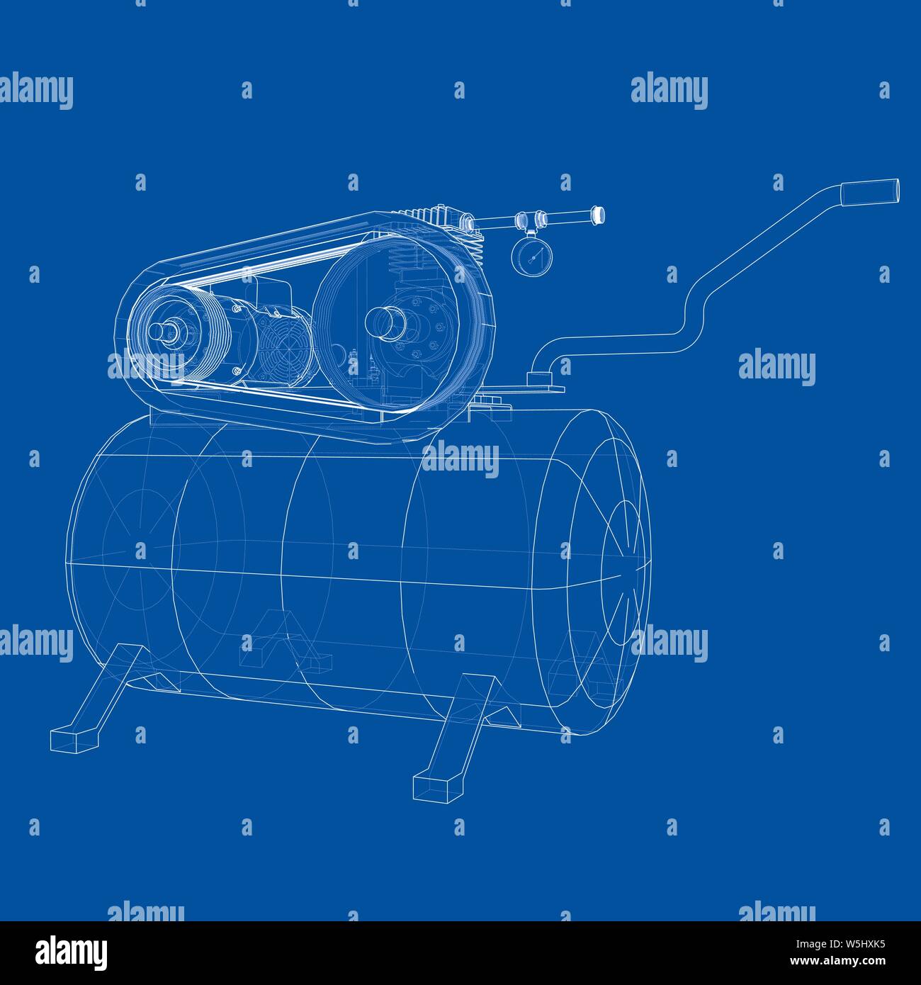 Compressed air lines Stock Vector Images - Alamy